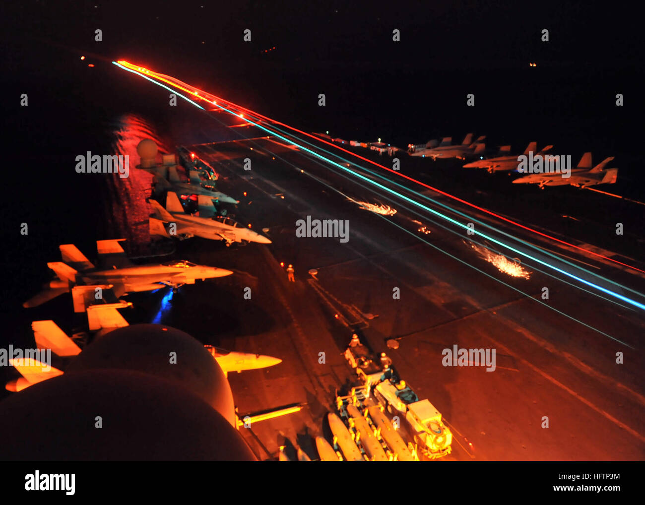 110321-N-0569K-014 ARABIAN SEA (March 21, 2011) An F/A-18F Super Hornet ...
