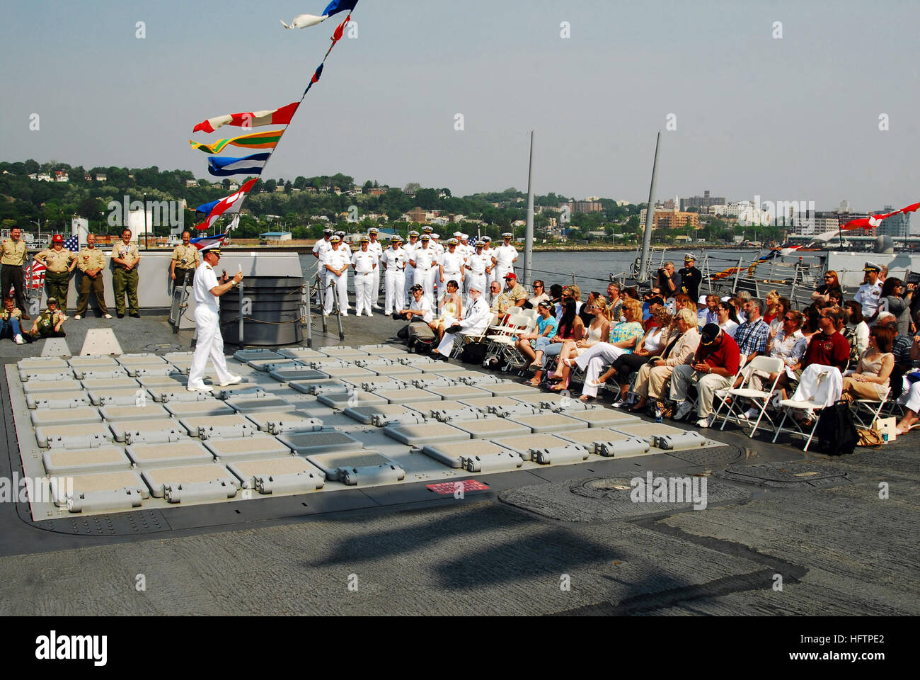 U.S. Navy Capt. Rick Williams, commodore of Destroyer Squadron 26 ...