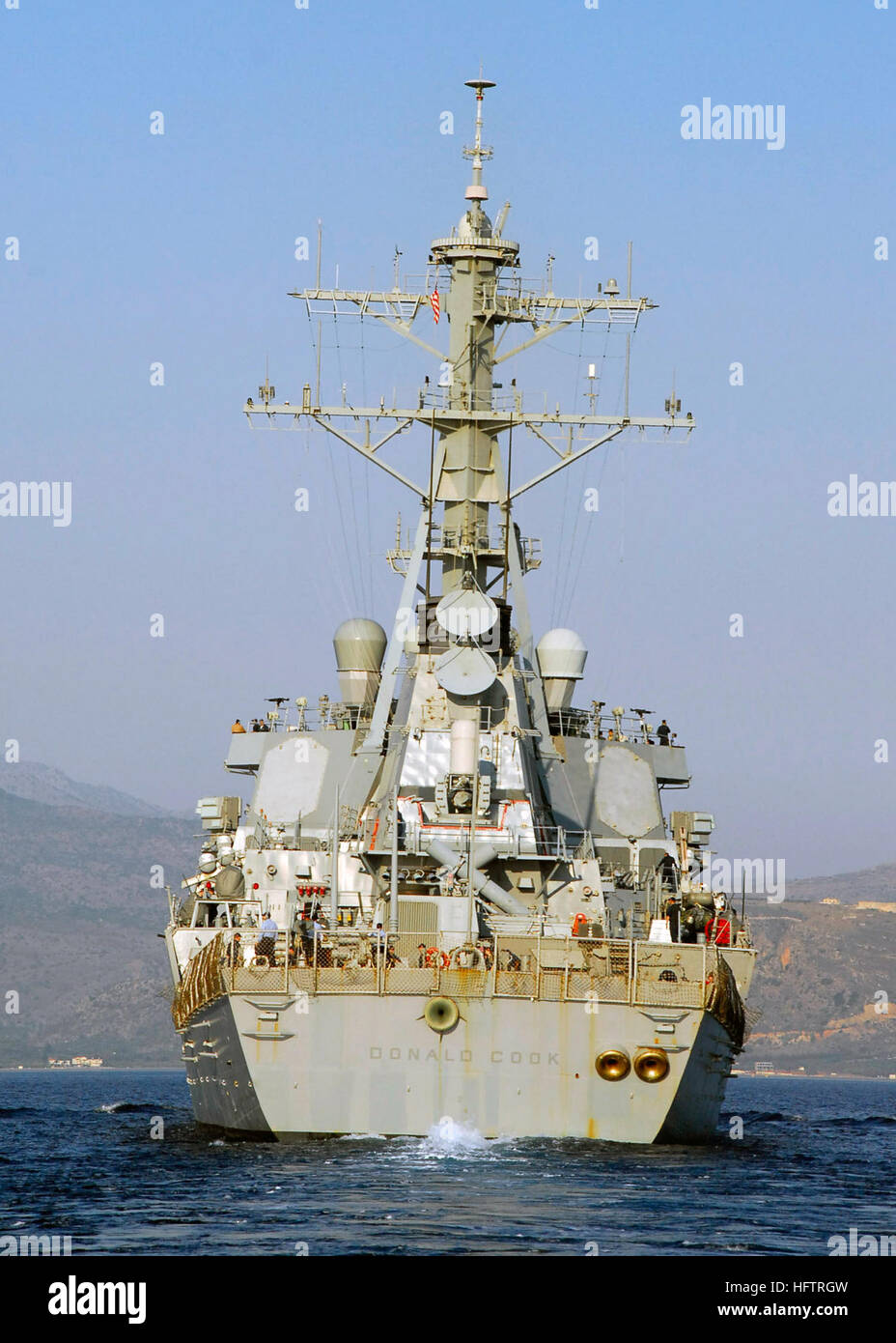 Arleigh Burke-class guided-missile destroyer USS Donald Cook (DDG 75 ...