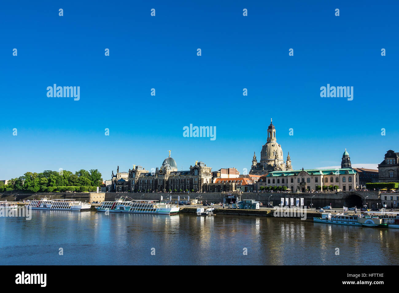View to the old town of Dresden, Germany Stock Photo - Alamy