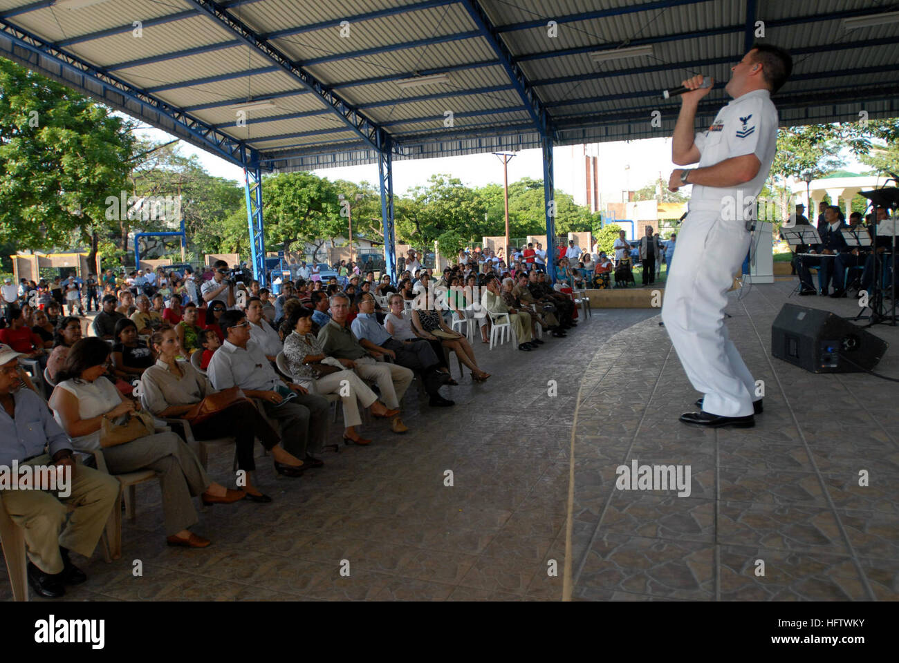 070729-4238B-090 ACAJUTLA, El Salvador (July 29, 2007) - Musician 2nd ...