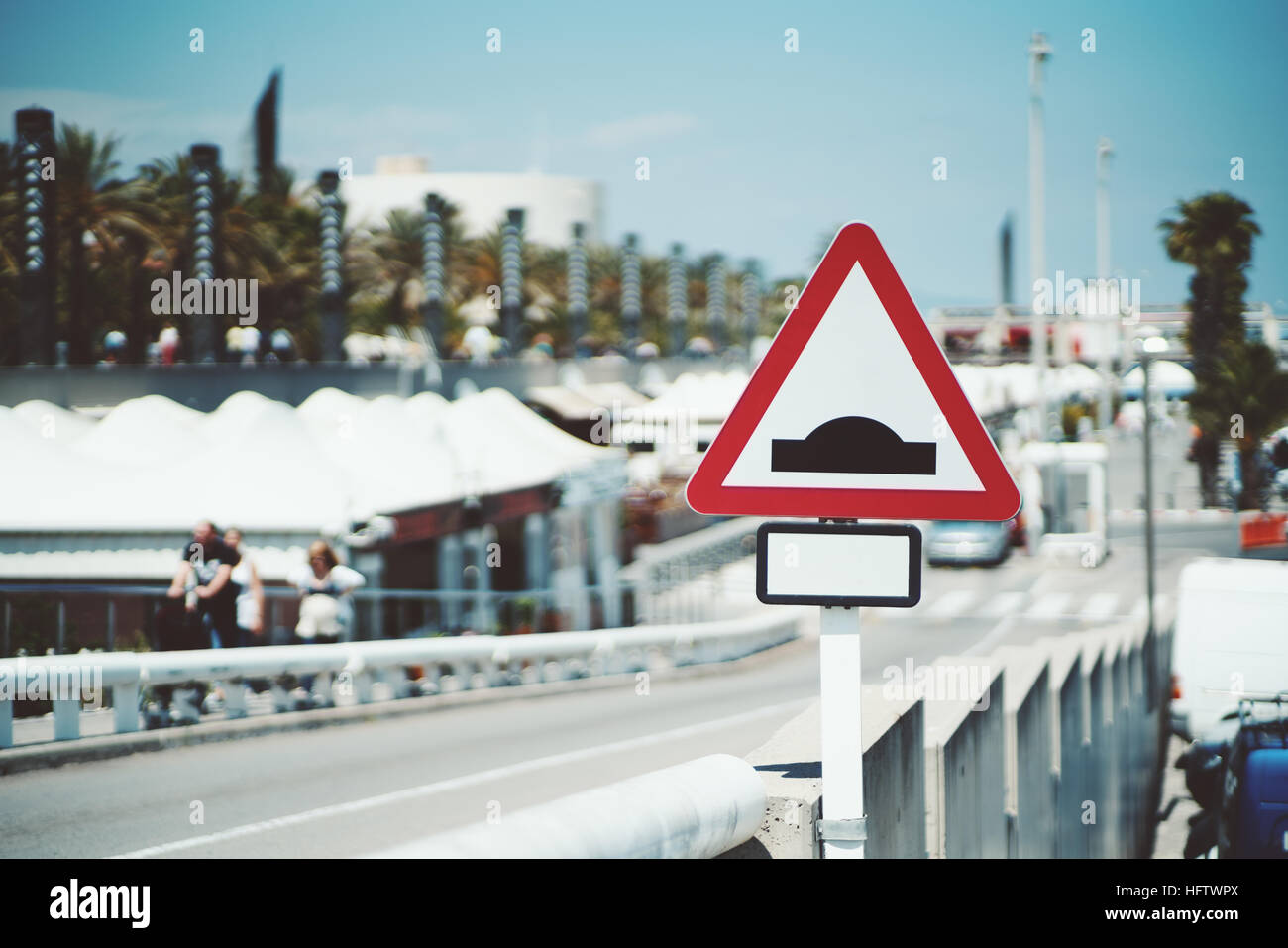 Speed breaker sign hi-res stock photography and images - Alamy