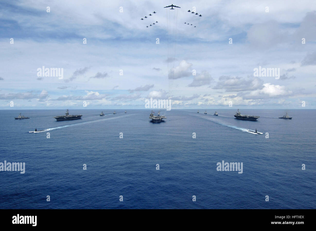 USS Nimitz (CVN 68), USS Kitty Hawk (CV 63), and USS John C. Stennis ...