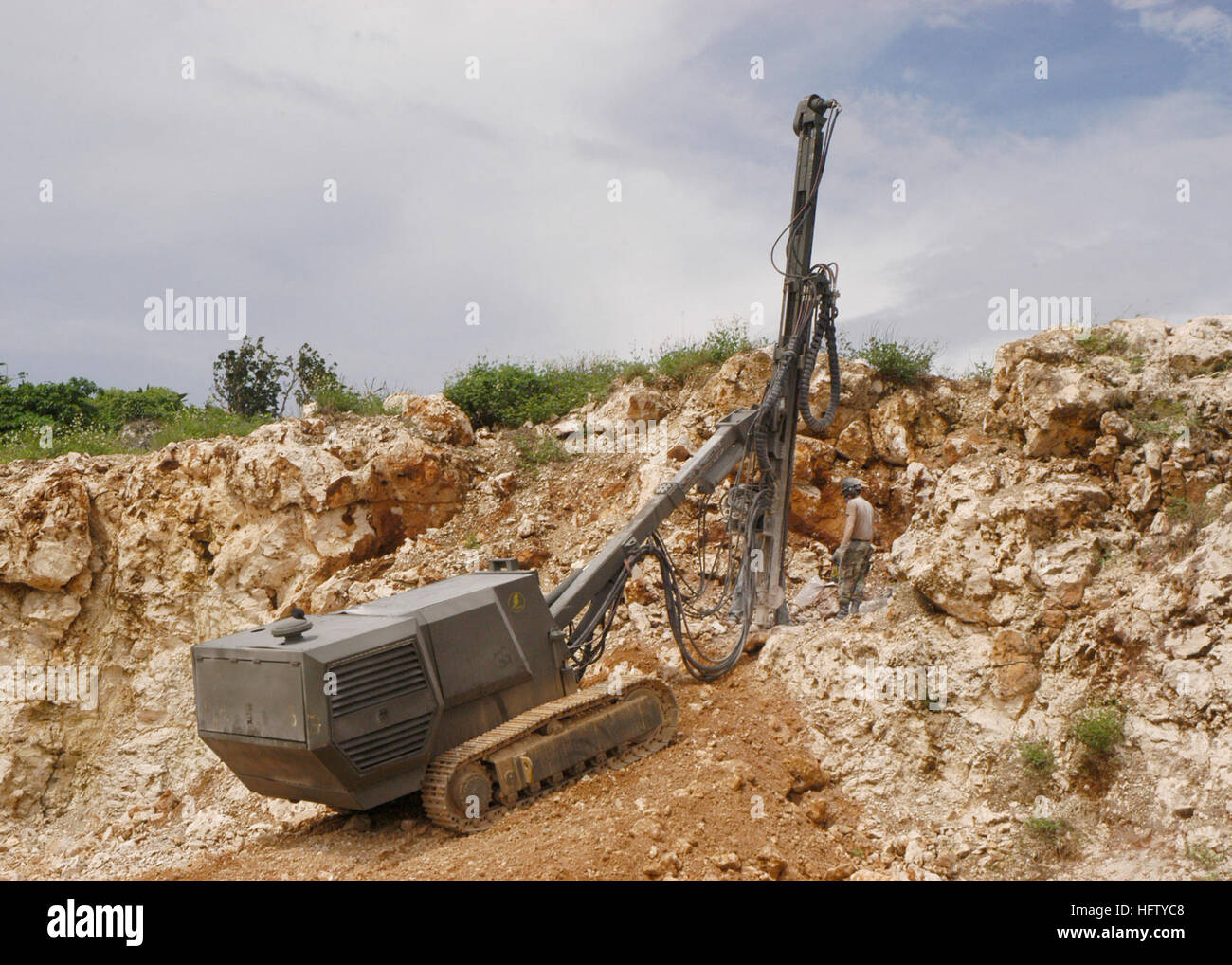 Drilling blast holes hi-res stock photography and images - Alamy