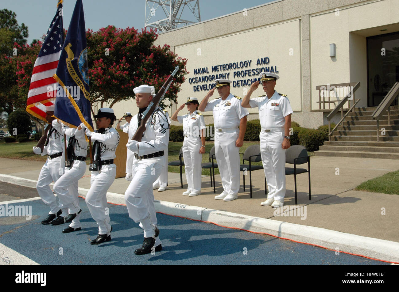 Naval station norfolk color guard hi-res stock photography and images ...