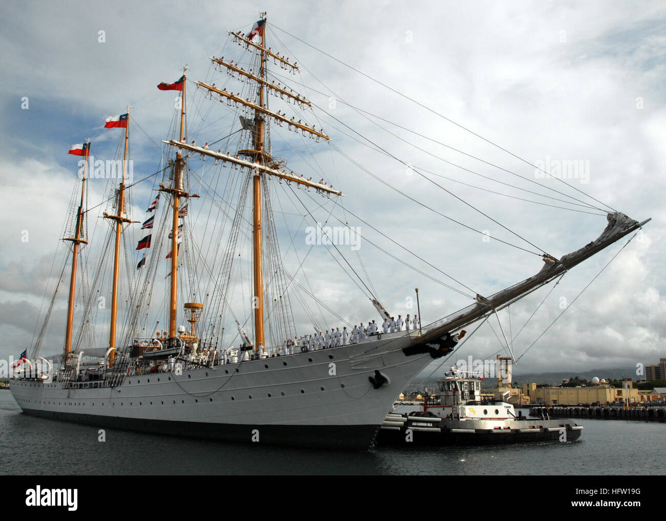 Chilean training ship esmeralda hi-res stock photography and images - Alamy