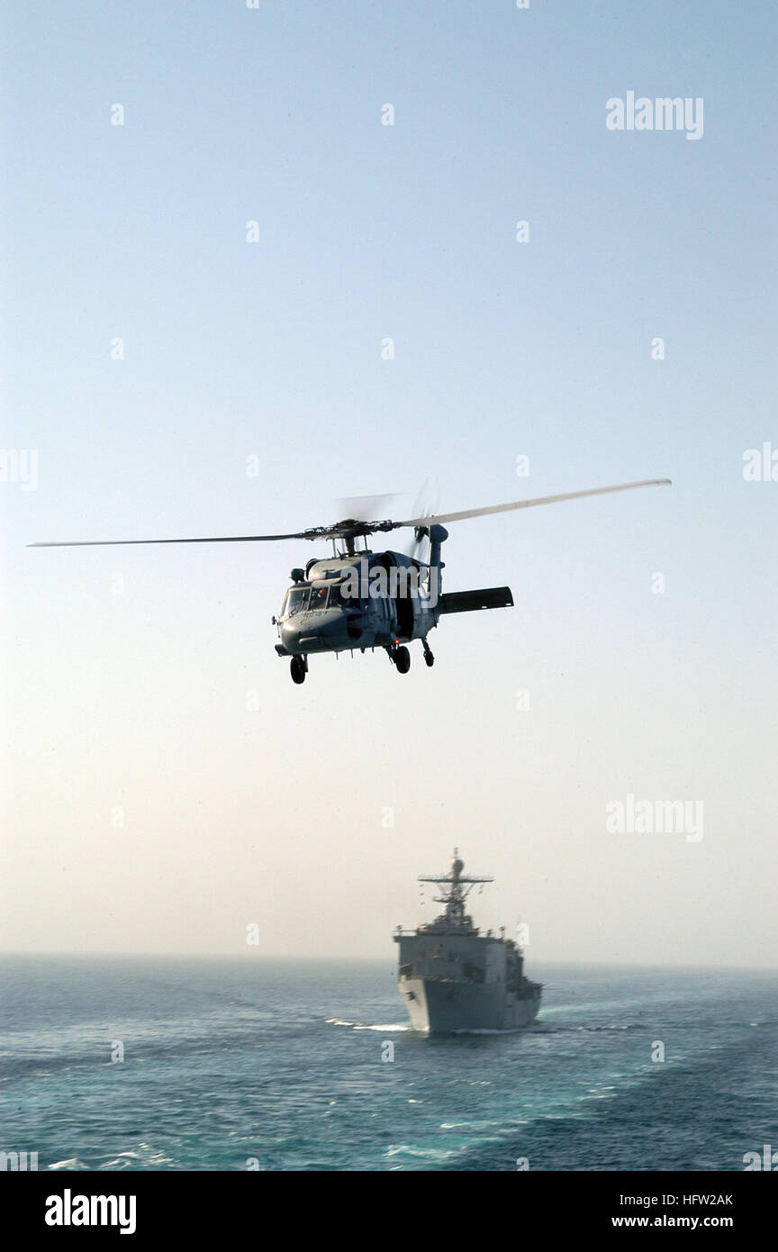 071031-N-7955L-090 INDIAN OCEAN (Oct. 31, 2007) - An MH-60S Seahawk ...