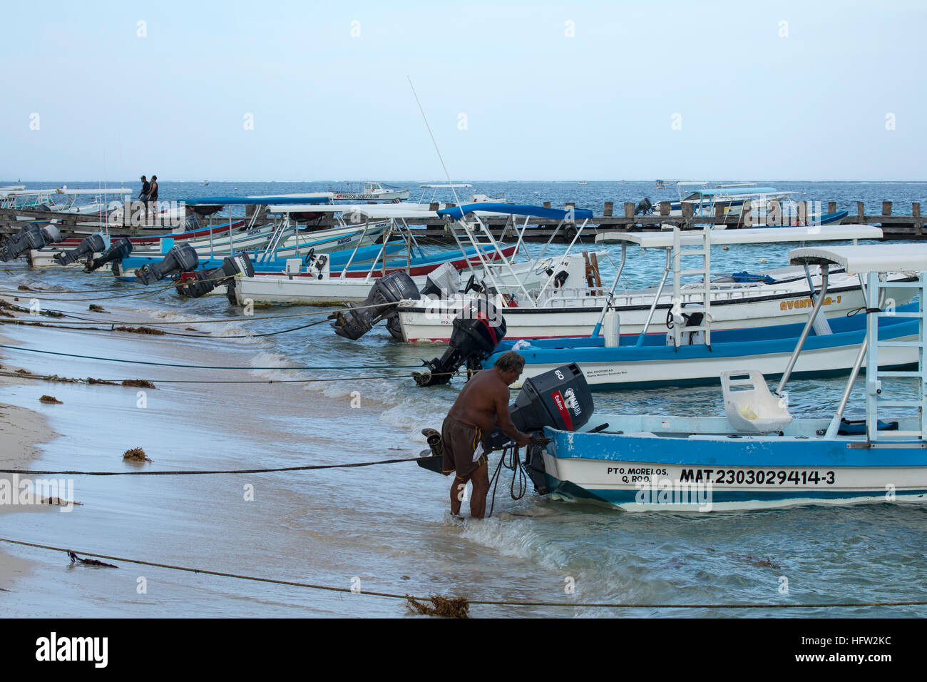 Mexico marina yacht club pier ocean. Town, marina and seaport in ...
