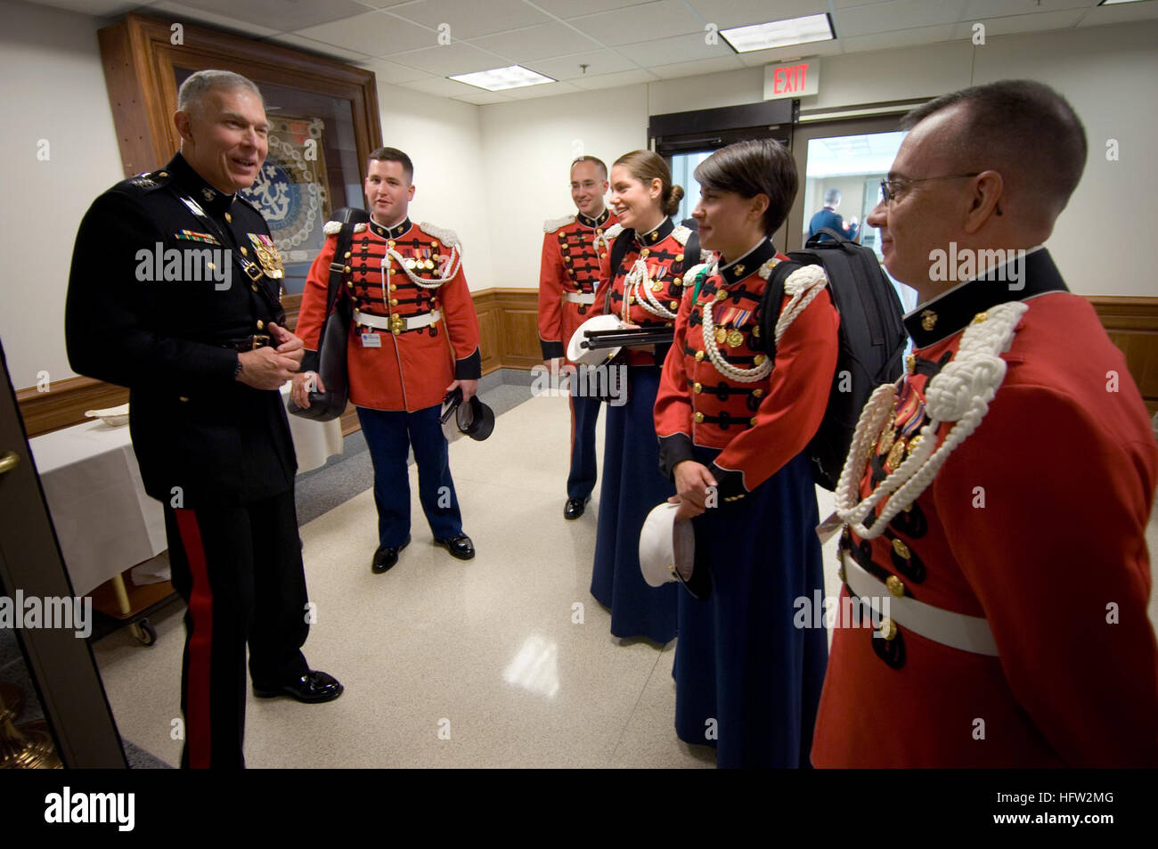 Commandant of the marine corps gen james t conway hi-res stock ...