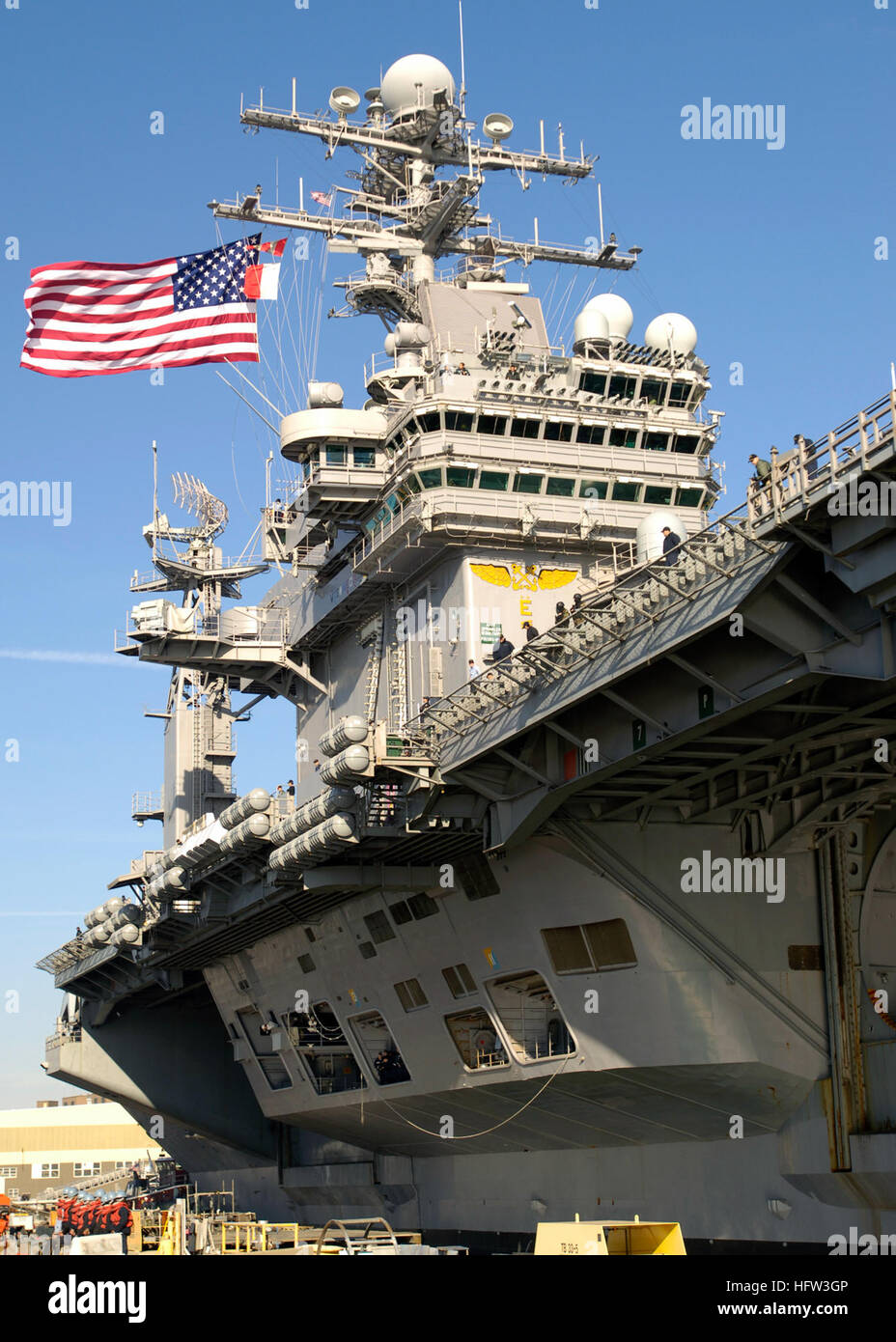 Nuclear powered aircraft carrier uss theodore roosevelt cvn 71 hi-res stock photography and ...