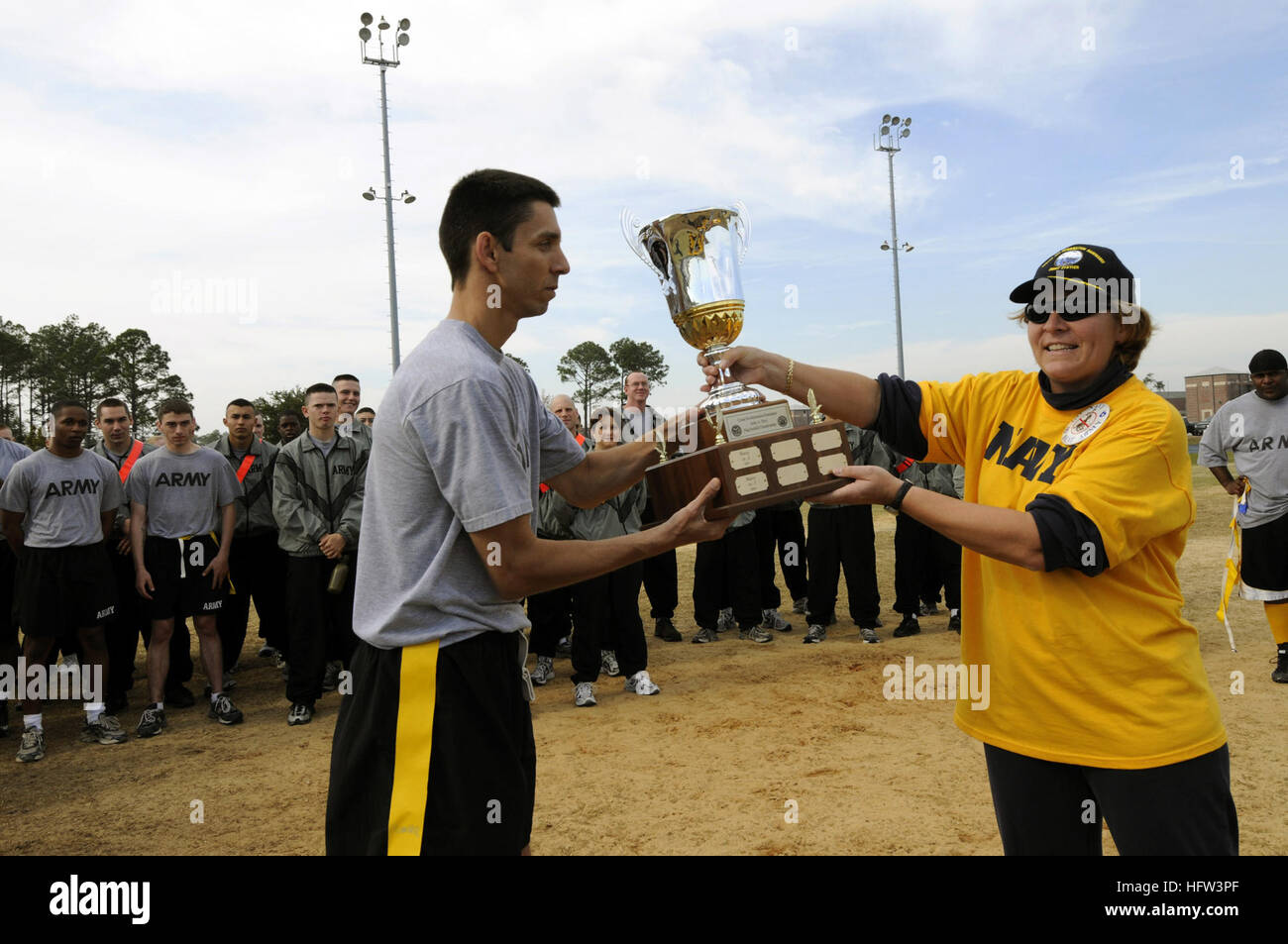 Army and Navy personnel compete in the annual Corry Station Flag ...