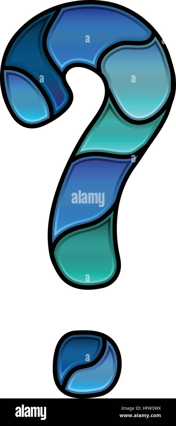 stained glass font, question mark Stock Vector Image & Art - Alamy