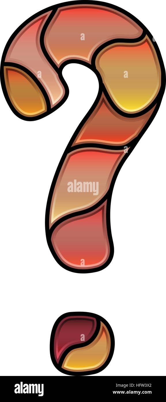 stained glass font, question mark Stock Vector Image & Art - Alamy