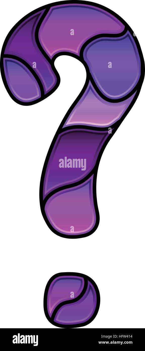 stained glass font, question mark Stock Vector Image & Art - Alamy