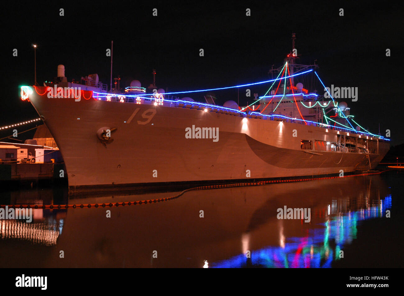 Amphibious command ship uss blue ridge lcc 19 hi-res stock photography ...