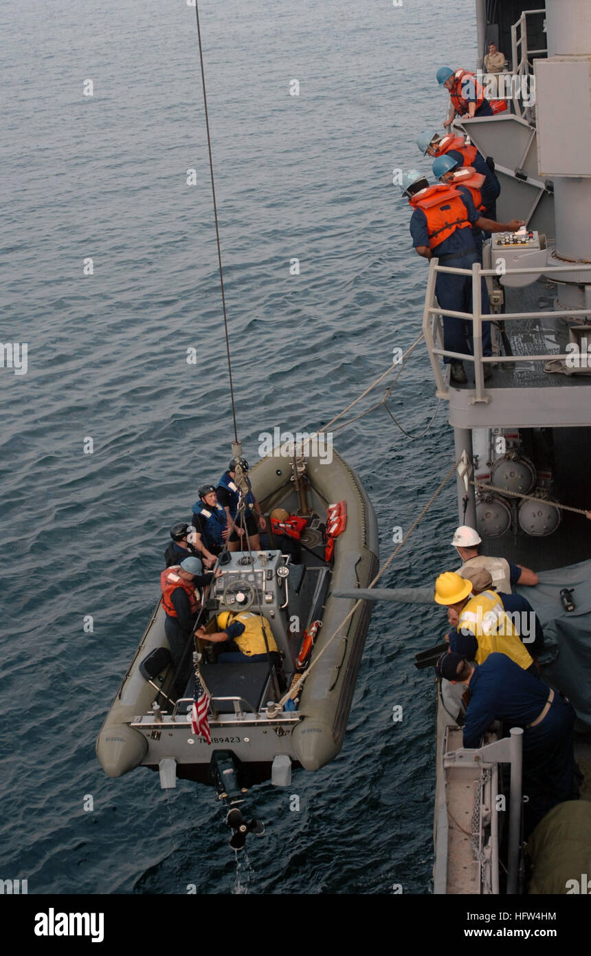 071218-N-1831S-049 PERSIAN GULF (Dec. 19, 2007) Crewmembers aboard the ...