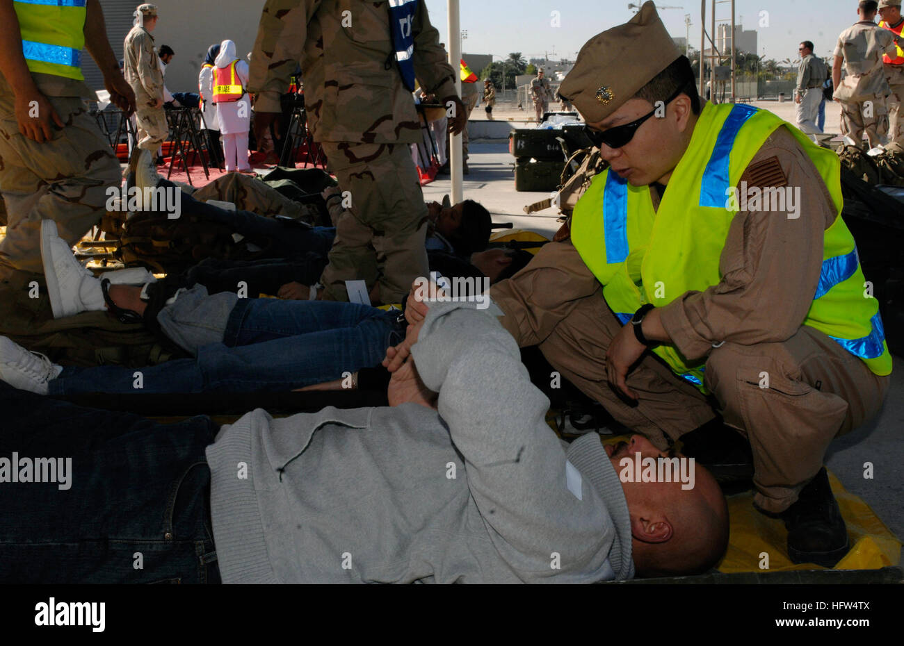 Simulated casualty response exercise hi-res stock photography and ...