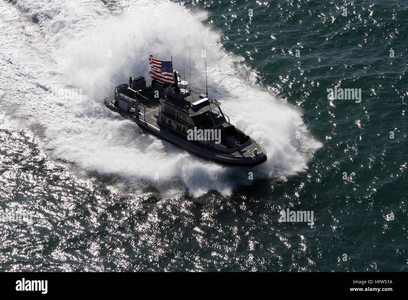 Boat units from Naval Coastal Warfare Squadron 21 provide security at ...