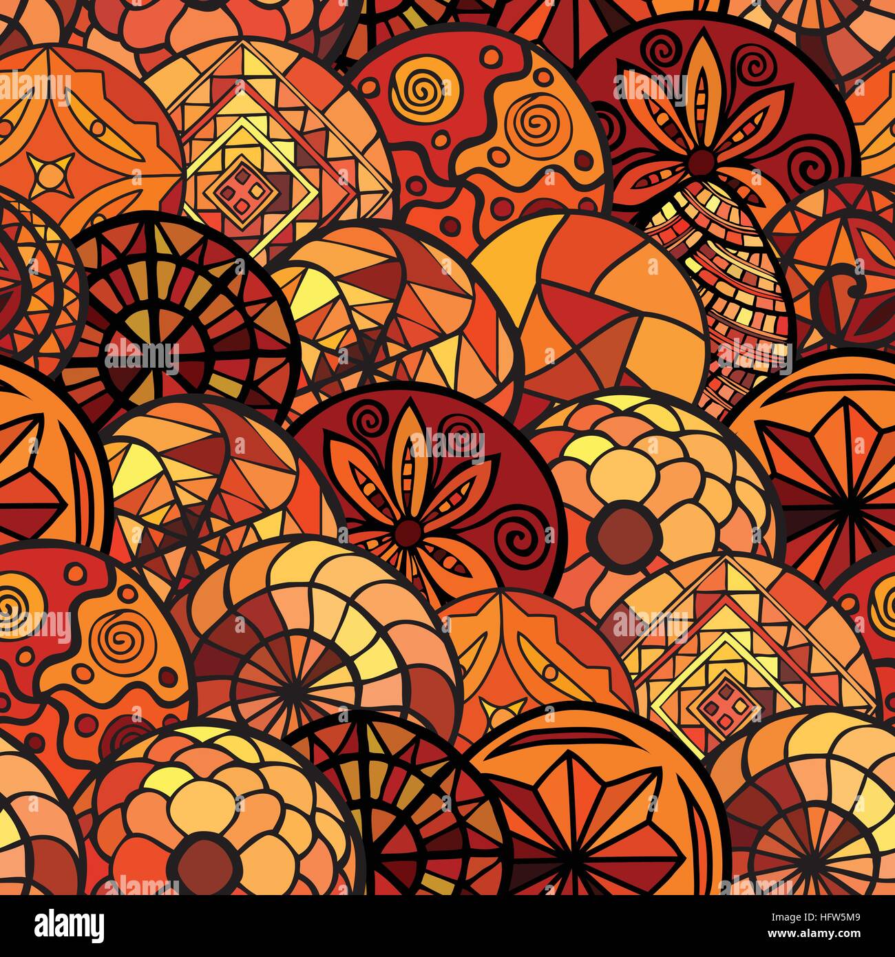 hand drawn ethnic seamless pattern Stock Vector Image & Art - Alamy