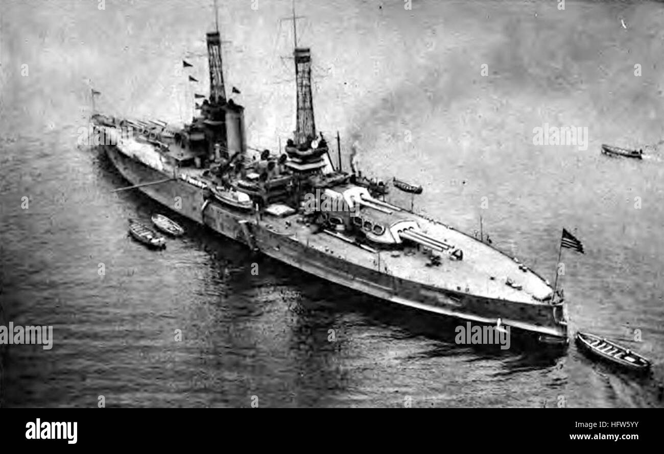 USS Nevada (BB-36) during WWI Stock Photo - Alamy