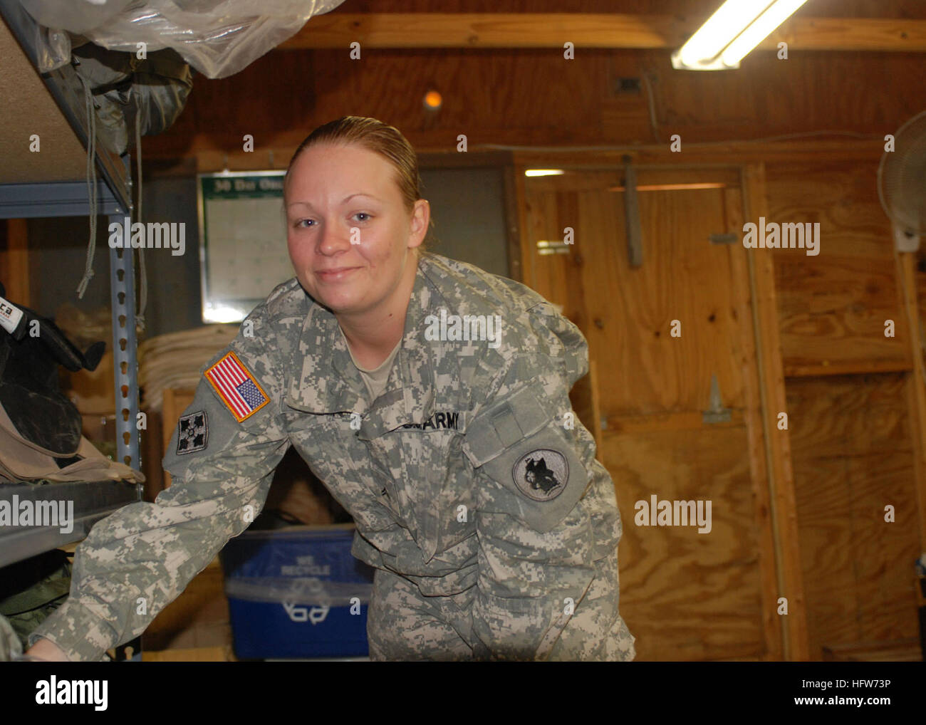 Army Cpl. Krystal Ahern describes her duty mission as "making sure the ...
