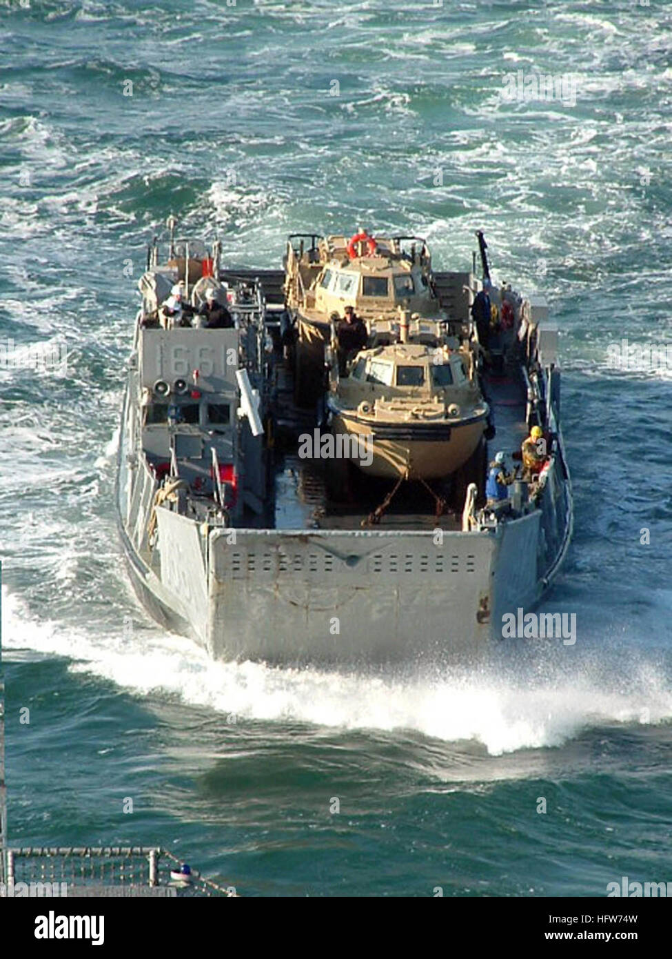 080220-N-5180F-019 ATLANTIC OCEAN (Feb. 20, 2008) Landing Craft Unit ...