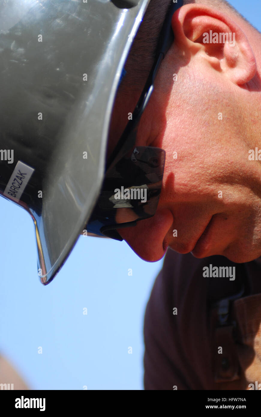 Petty Officer 1st Class Steven Barczak, assigned to Naval Mobile ...