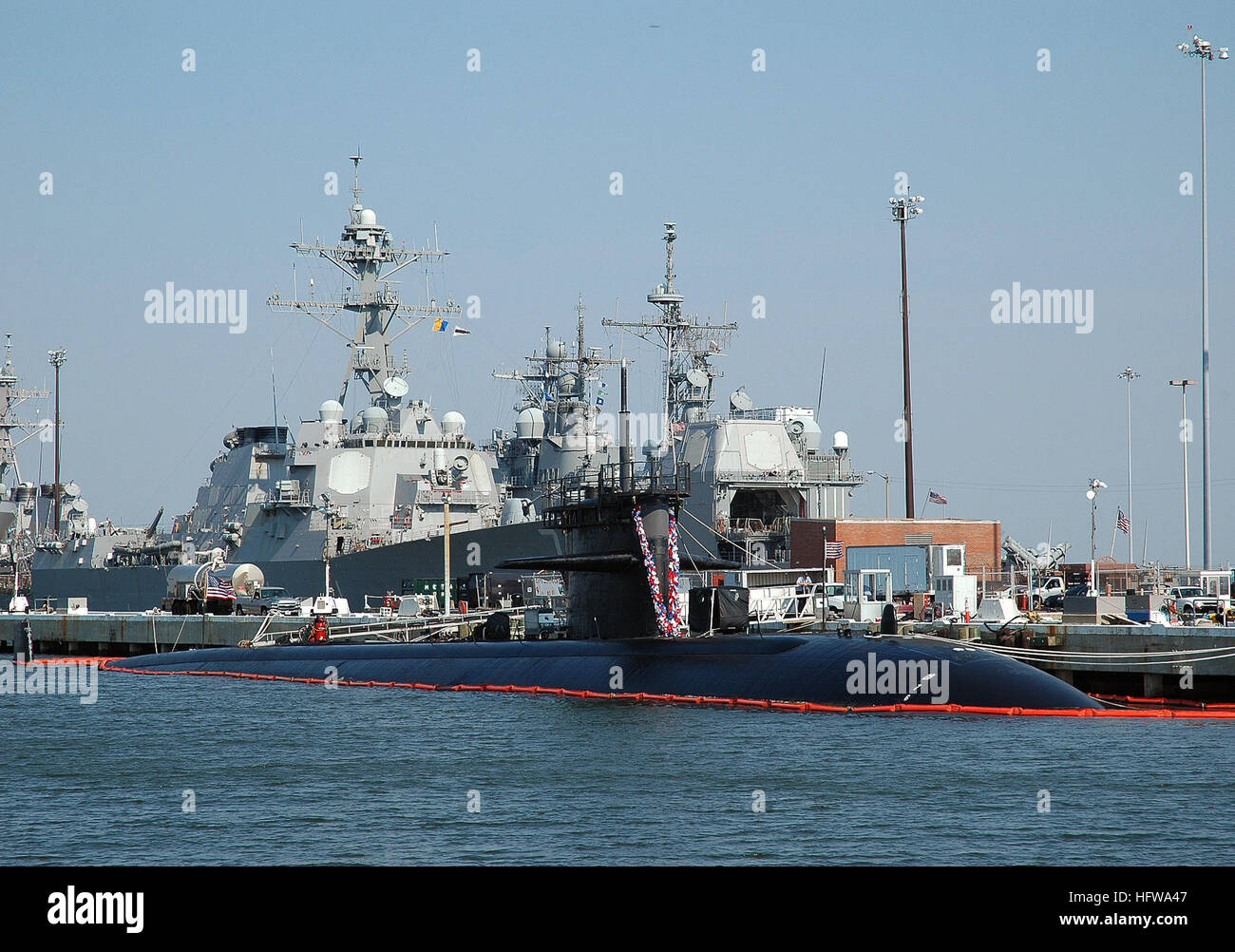 080703-N-7668G-012 NORFOLK, Va. (July 3, 2008) The attack submarine USS ...