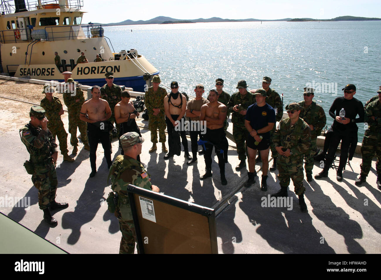 Australia clearance diving team hi-res stock photography and images - Alamy