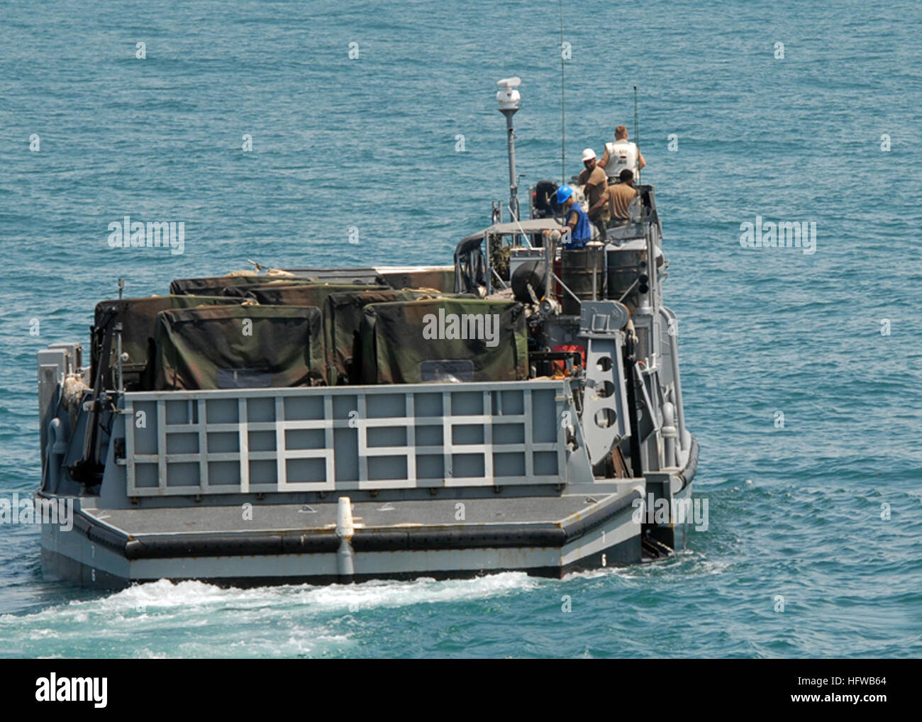 080724-N-3392P-020 ATLANTIC OCEAN (July 24, 2008) A landing craft ...