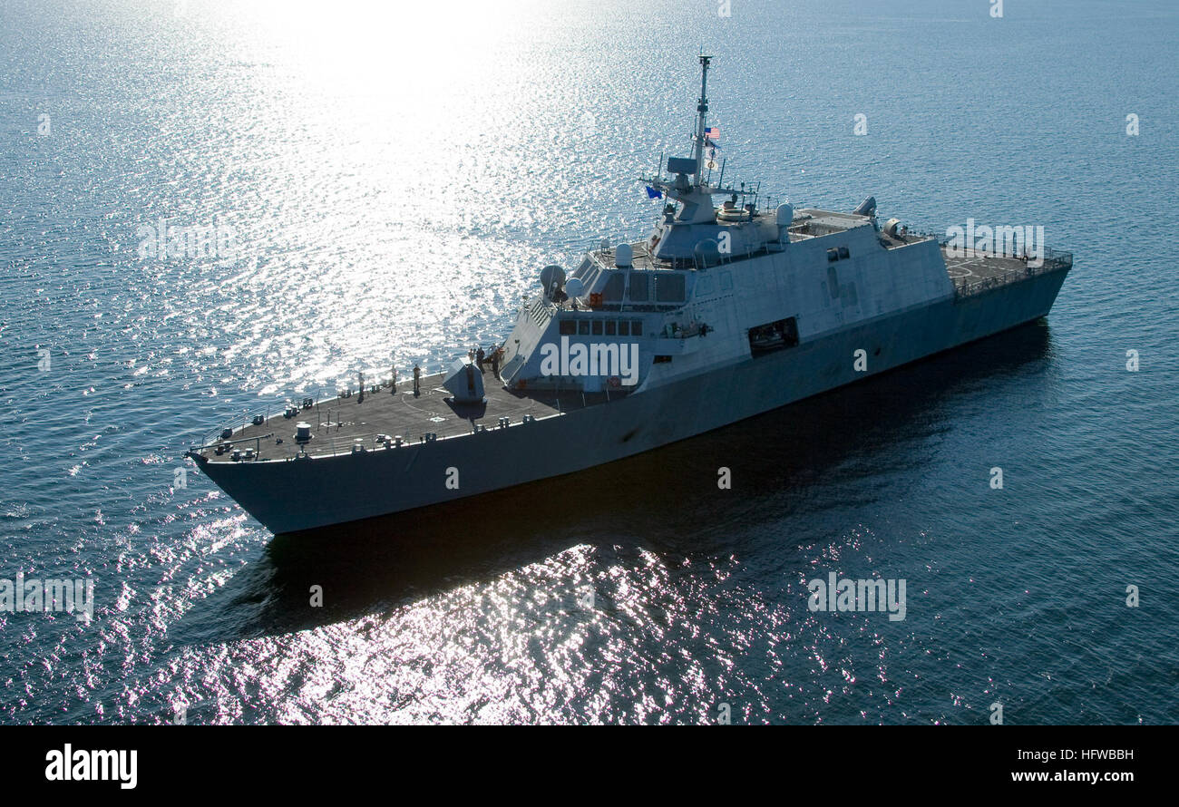 The future USS Freedom, the first ship in the Navy's new Littoral ...