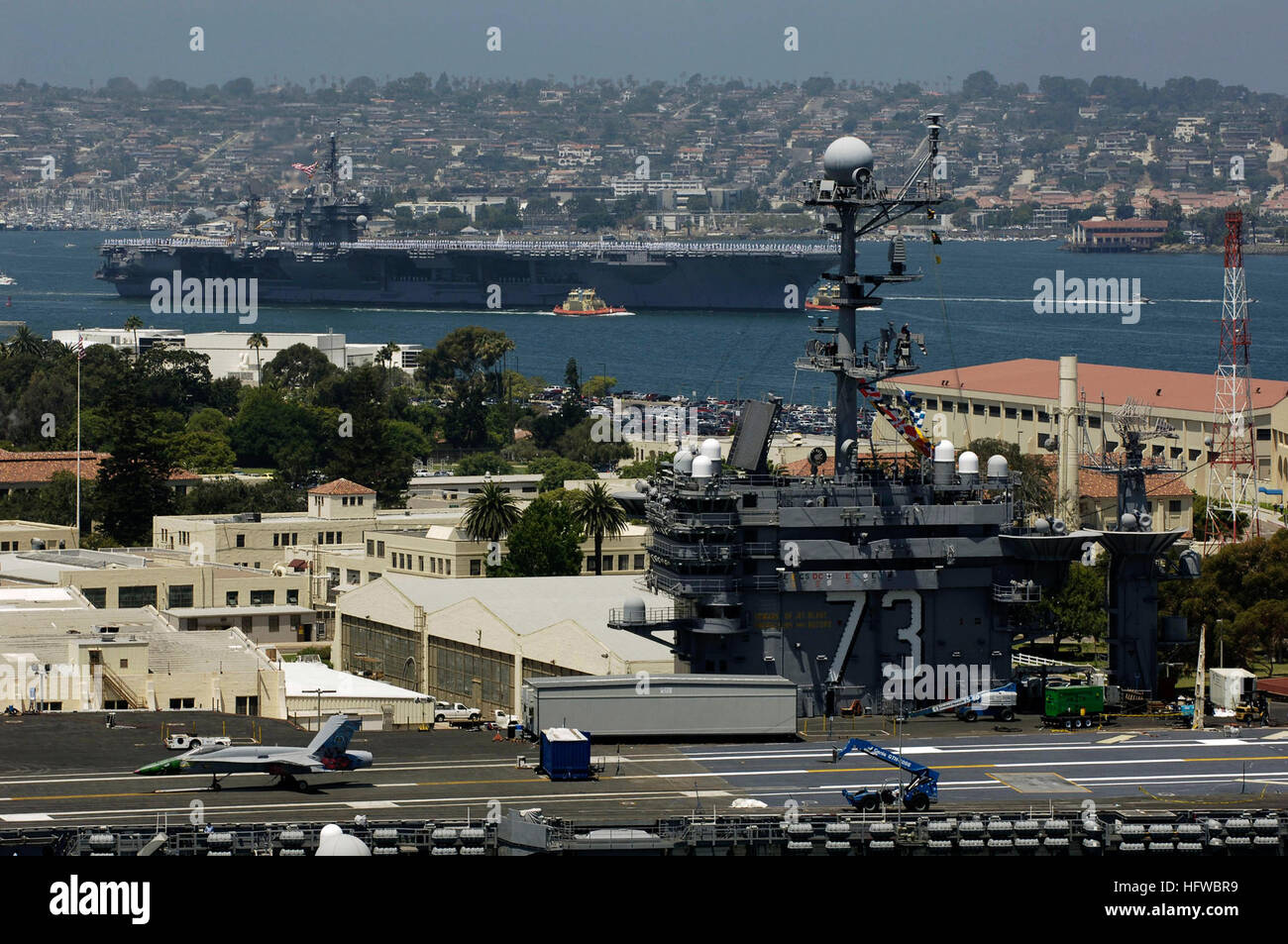 Uss kitty hawk island hi-res stock photography and images - Alamy