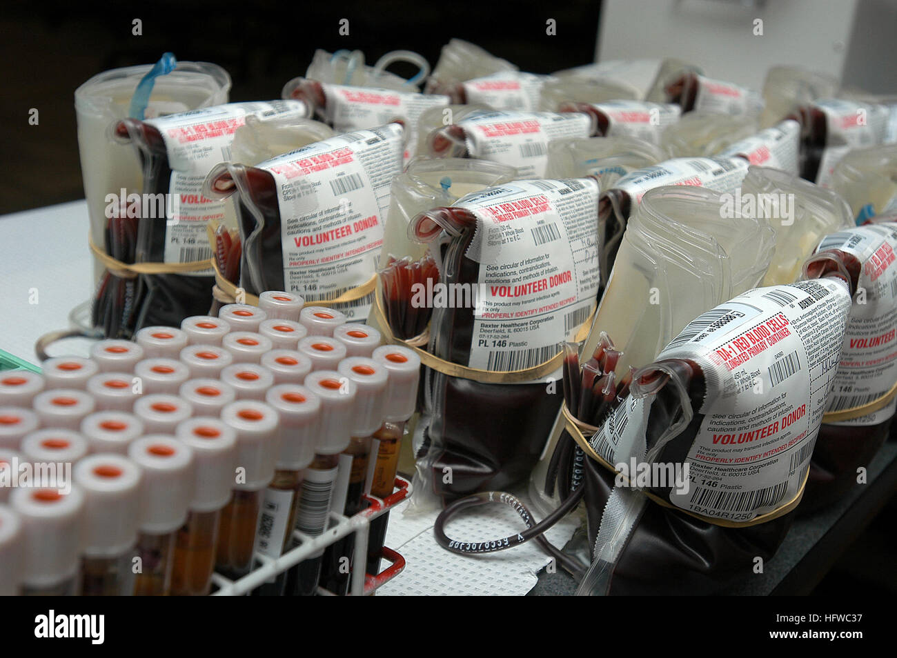 080814-N-0486G-006 MAYPORT, Fla. (Aug. 14, 2008) Bags and vials of ...