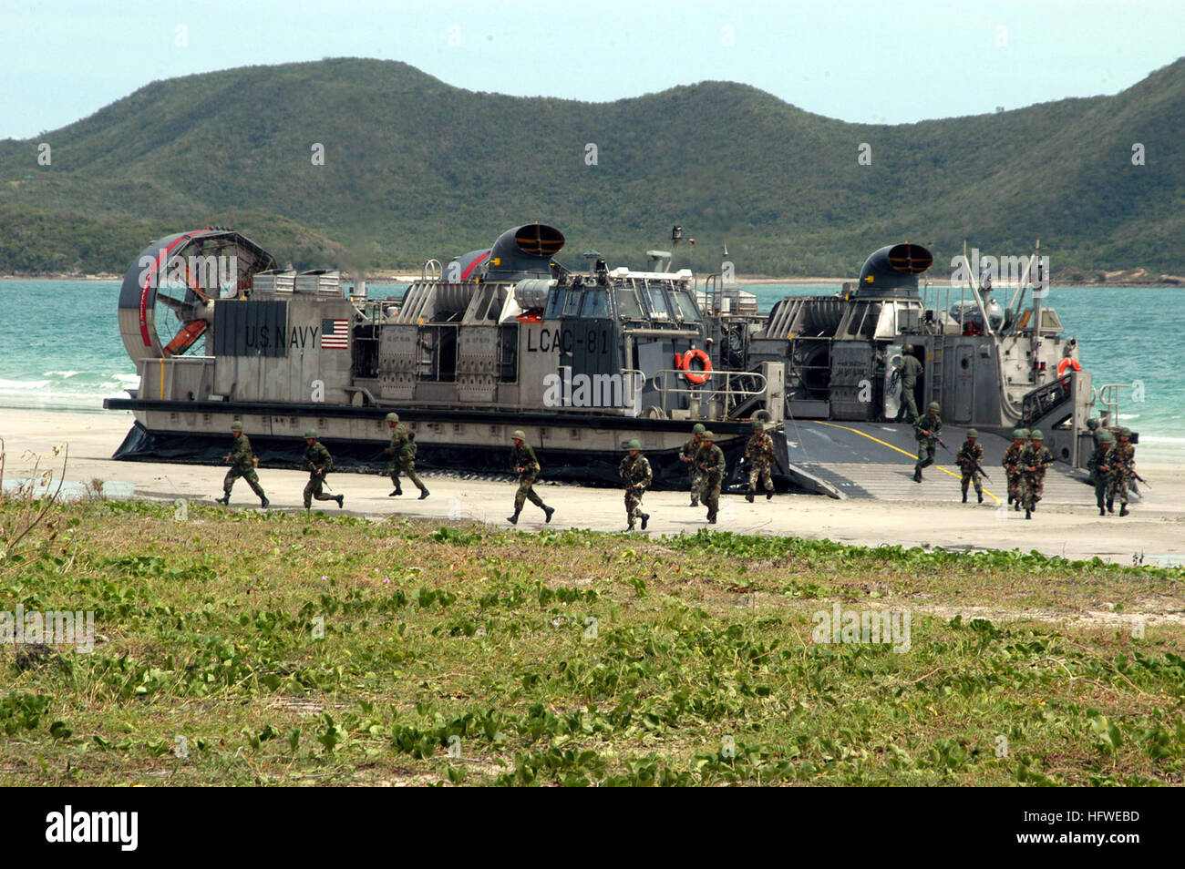 Royal marines beach landing craft hi-res stock photography and images ...
