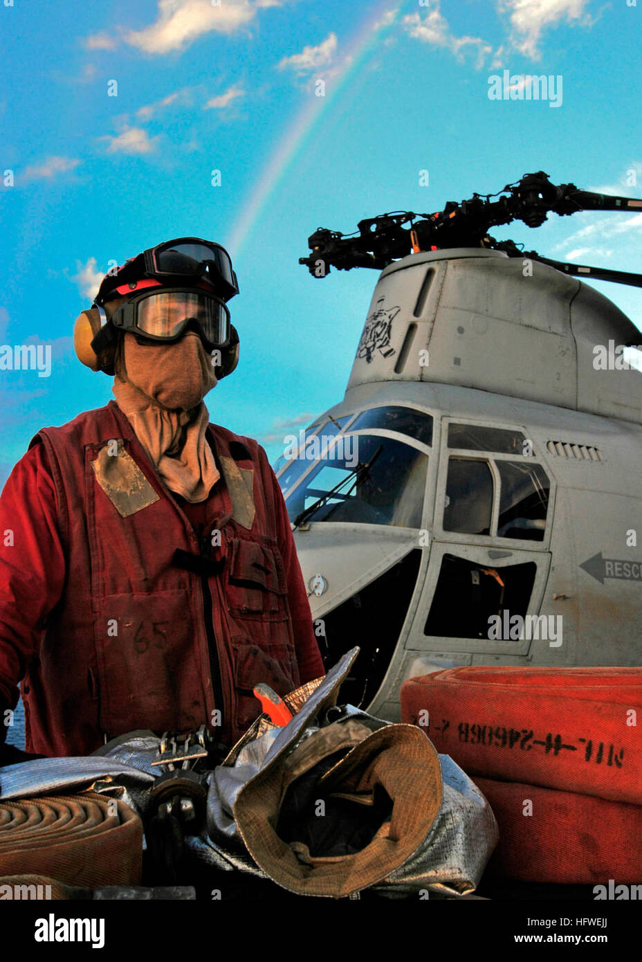 Aviation boatswain mate handler hi-res stock photography and images - Alamy