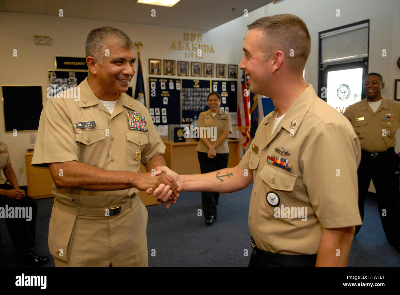 Mcpon joe r campa jr hi-res stock photography and images - Alamy