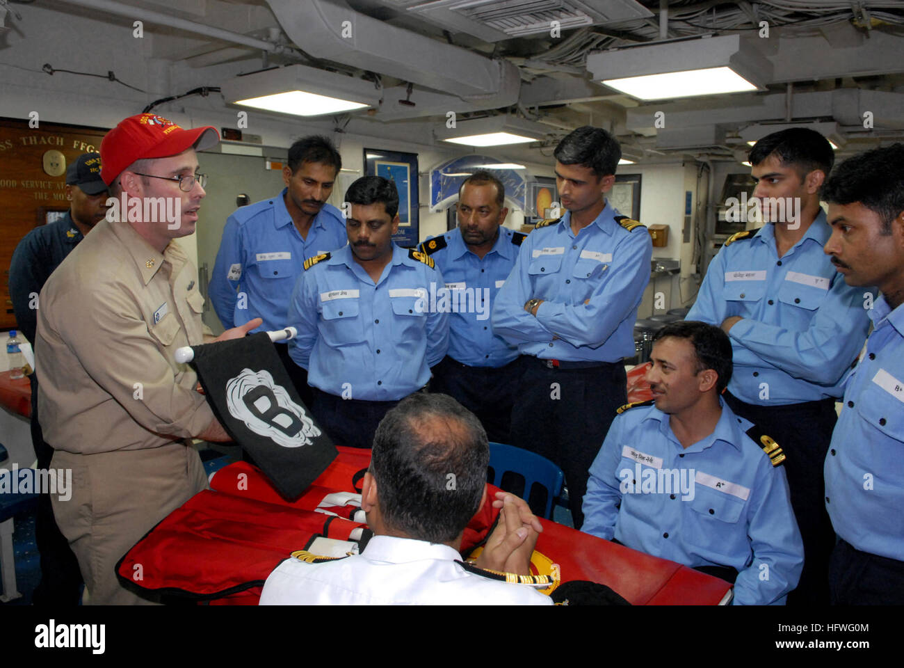 081018-N-1635S-010 INDIAN OCEAN (Oct. 18, 2008) Chief Damage Controlman ...