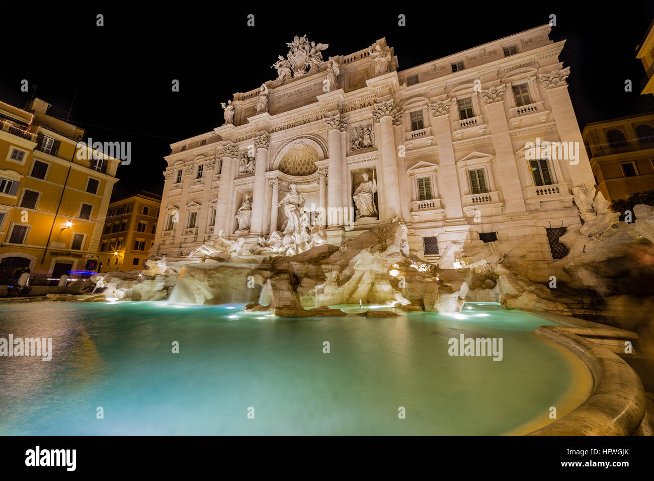 ancient Roman Fountain at night in Rome, Italy Stock Photo - Alamy