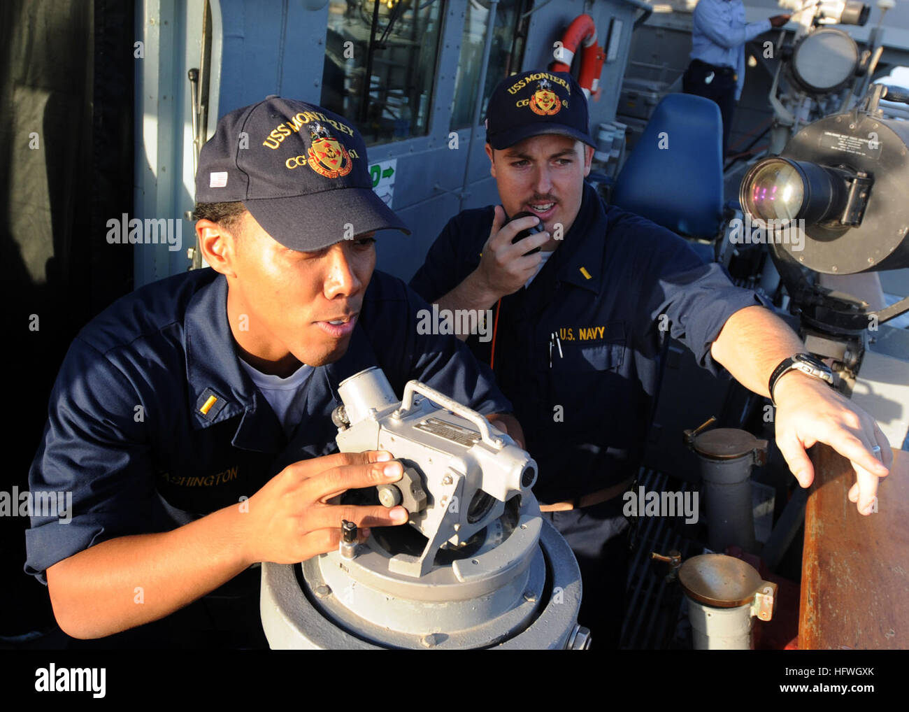 081104-N-5416W-021 GULF OF OMAN (Nov. 4, 2008) Ensign O.J. Washington ...