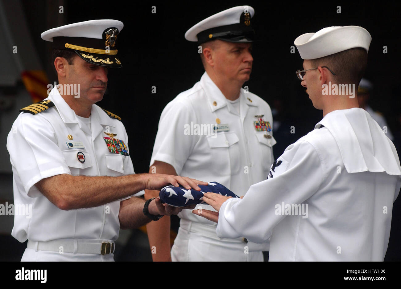 USS Harry S. Truman (CVN 75) conducts burial at sea ceremony and ...