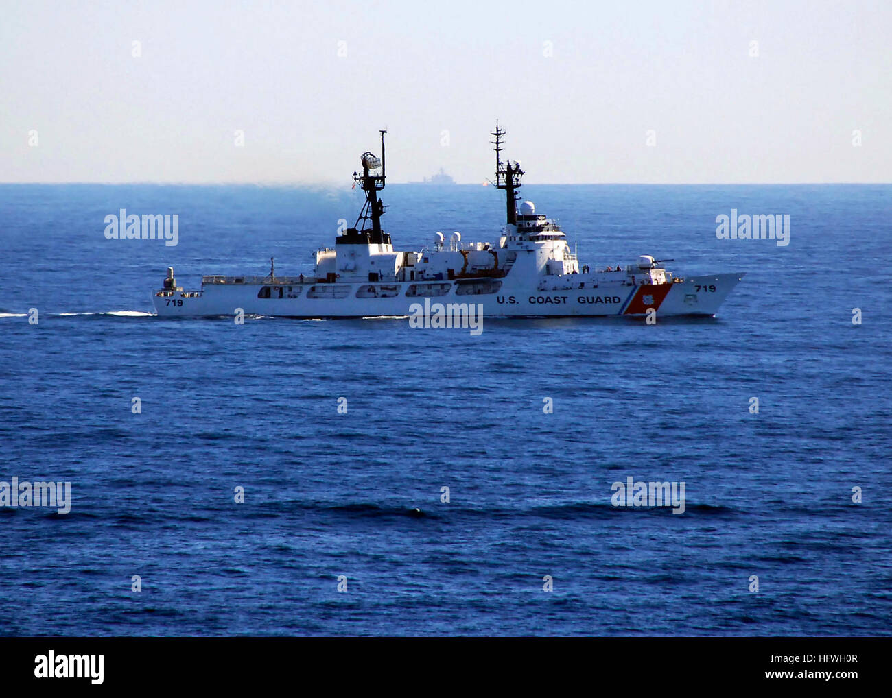 USCG Cutter Boutwell, part of the Boxer Expeditionary Strike Group ...