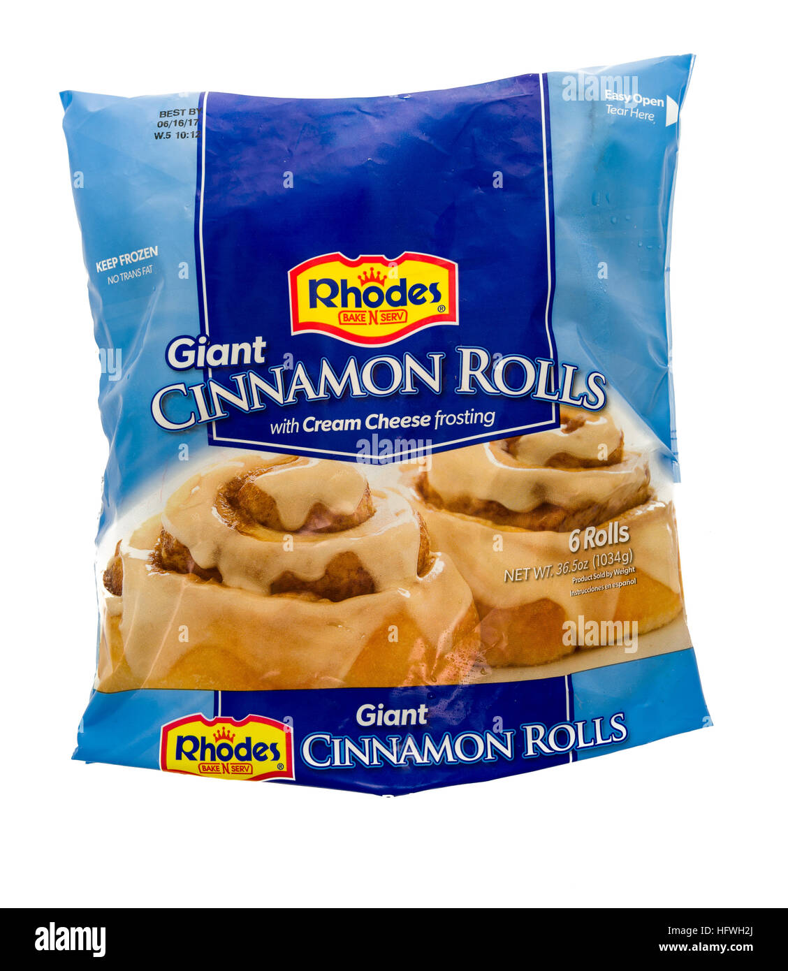 Cinnamon rolls frozen hi-res stock photography and images - Alamy