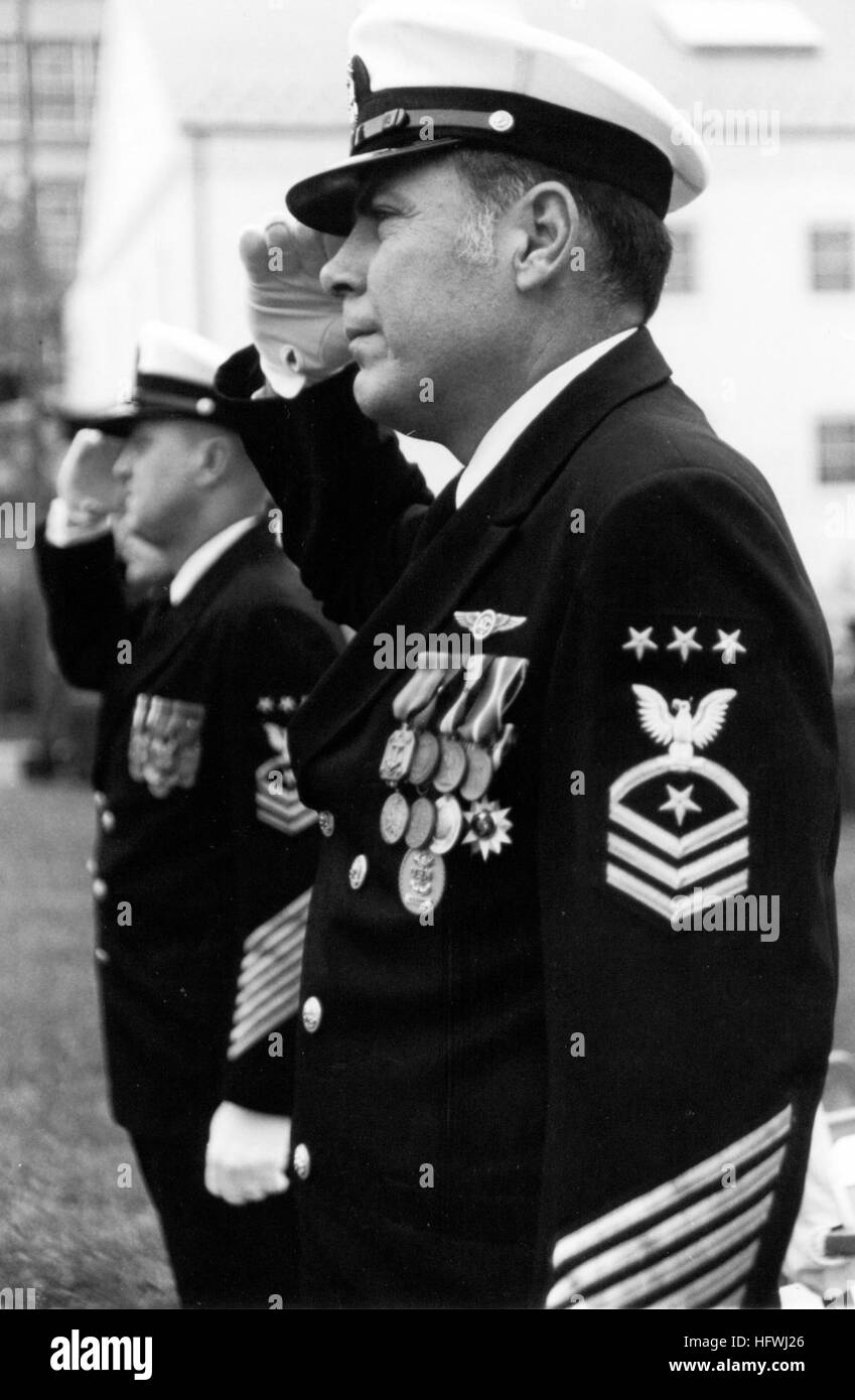 A ceremony marks the retirement and installation of the Master Chief ...