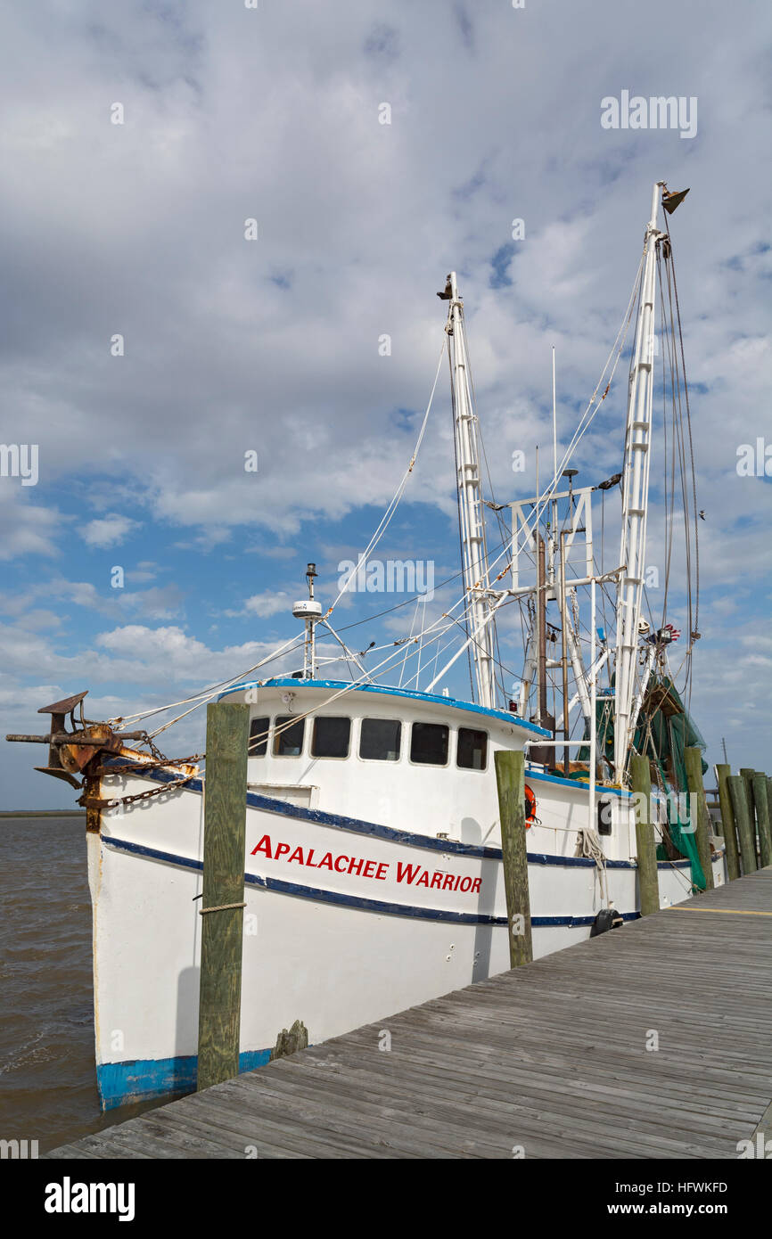 Florida, Apalachicola, "Apalachee Warrior" commercial fishing boat ...