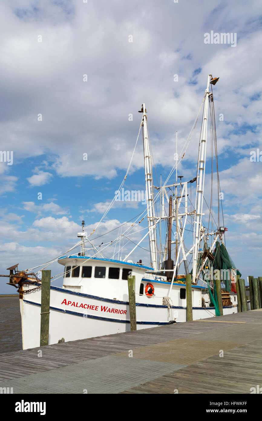 Florida, Apalachicola, "Apalachee Warrior" commercial fishing boat ...