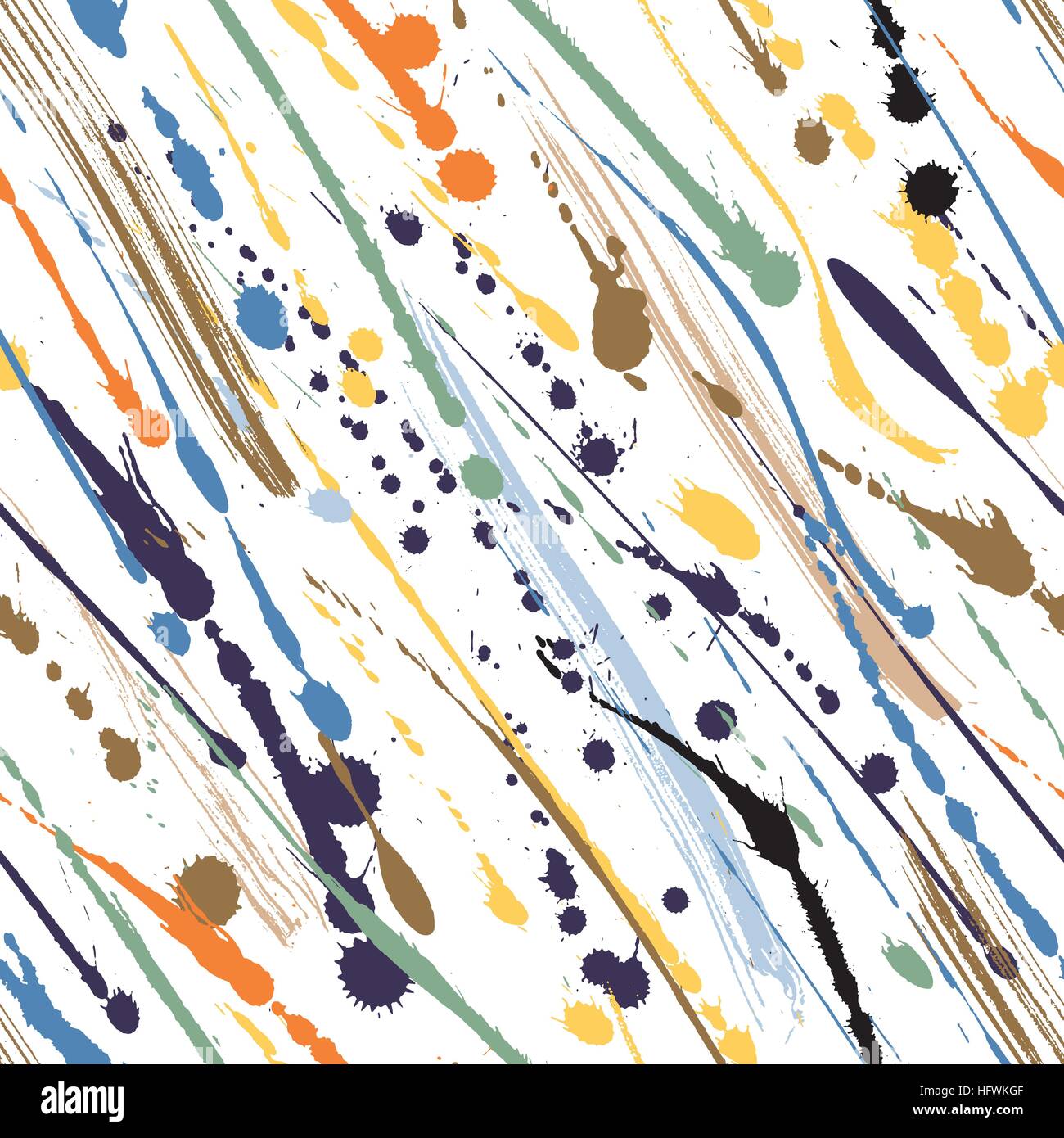 Vector seamless tile pattern of colorful paint streaks Stock Vector ...