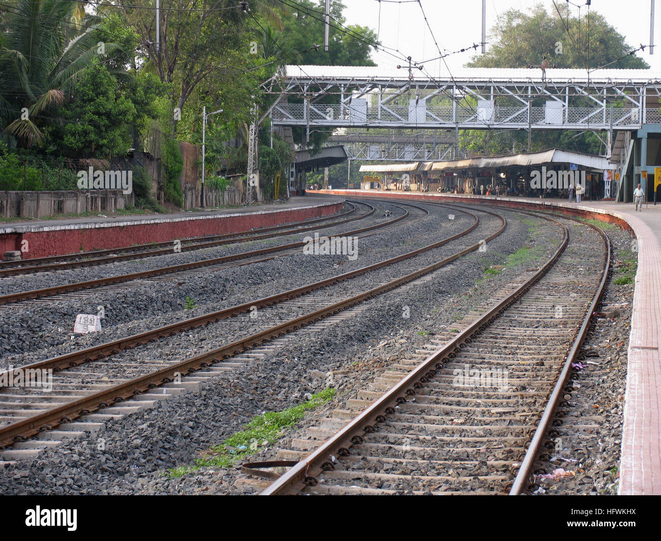 Indian railway station hi-res stock photography and images - Alamy