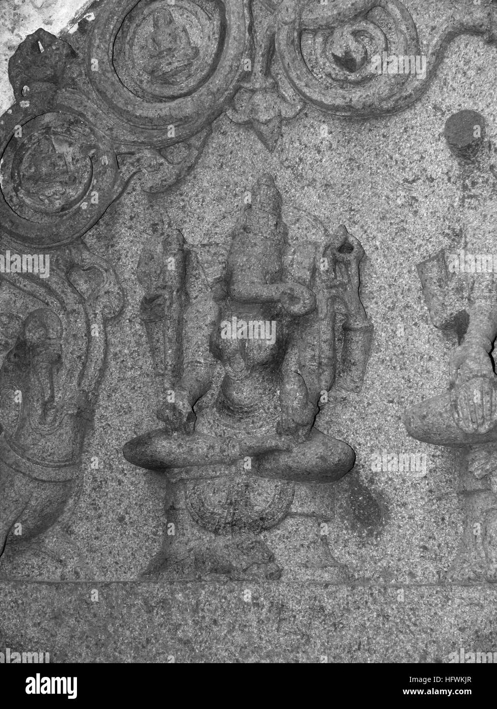 Statue god ganesh shiva Black and White Stock Photos & Images - Alamy