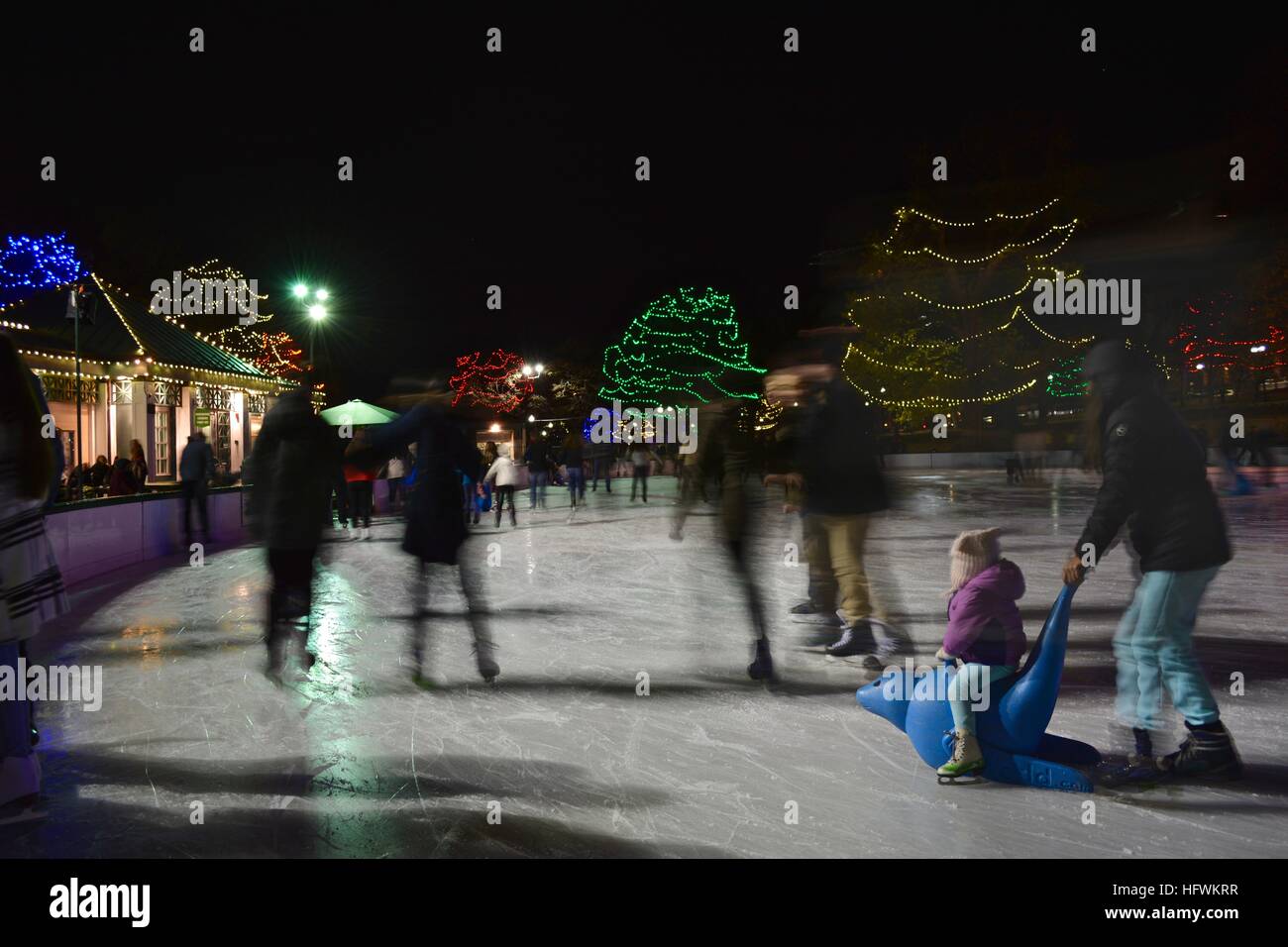 Christmas skating rink on frog hi-res stock photography and images - Alamy