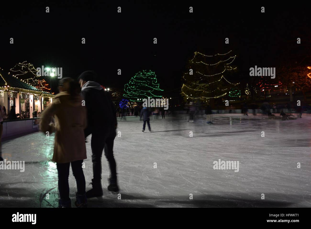 Christmas skating rink on frog hi-res stock photography and images - Alamy